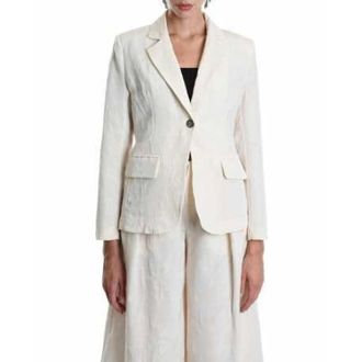 La Haine Inside Us Femme, Vestes, Blanc, Taille: 44 FR W5001 Suit Jacket