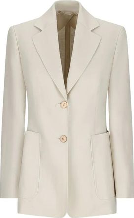 Max Mara Femme, Vestes, Beige, Taille: 36 FR Blazer Monopetto Volonta
