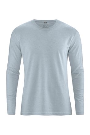 Hempage Hempage Herren vegan Langarmshirt Basic Platinum