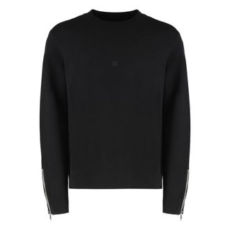 Givenchy Rundhals-Wollpullover - - Sweatshirts & Hoodies - Herren - Schwarzk - L