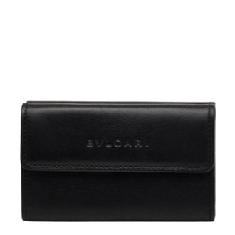 Bulgari Portefeuille vintage tri-fold Pre-owned - Femme - Pre-owned - Noir - Taille: ONE Size
