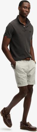 Superdry Utility-Chinohose in silberfarbenem City-Grau
