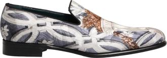 Dolce & Gabbana Homme, Chaussures, Multicolore, Taille: 44 EU Chaussures Mocassins Brod&eacute;s Tapisserie Florale