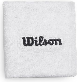Wilson Terry Logo Schweißbänder, Feuchtigkeitskontrollierend und schnelltrocknend, Weiß (Bright White), Einheitsgröße