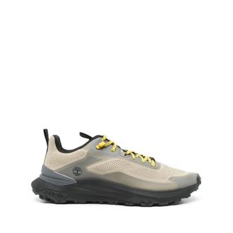 Timberland Homme, Chaussures, Multicolore, Taille: 44 EU Baskets Marron avec Détails Verts