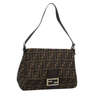 Fendi Pre-owned Sac bandouli&egrave;re en toile Zucca - Femme - Pre-owned - Brun - Taille: ONE Size