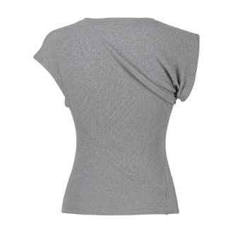 Vivienne Westwood Ribbed Cotton-Blend T-Shirt - Gray