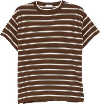 Brunello Cucinelli Striped Crew Neck T-shirt