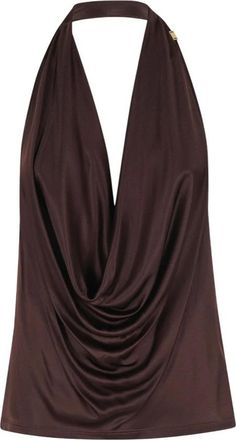 Elisabetta Franchi Femme, Tops, Brun, Taille: 34 FR Elegant Top