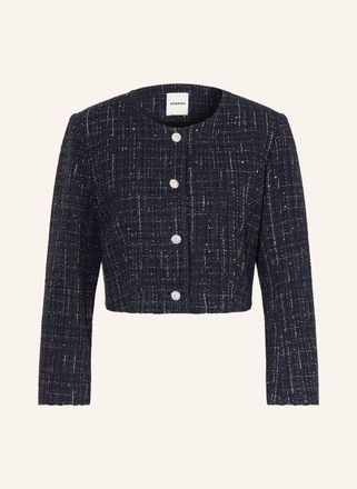 Sandro Sandro Kastenjacke Mit Glitzergarn Und Pailletten blau
