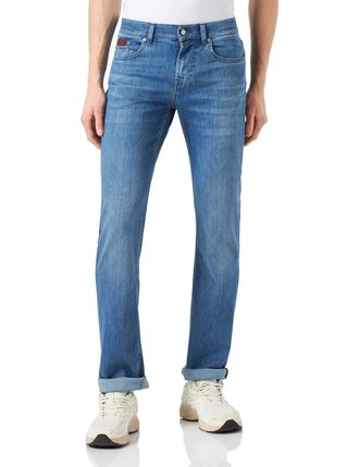 7 For All Mankind Herren Jsmnb800 Jeans, Mid Blue, 36 EU