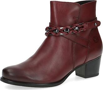 Caprice Femme 9-25336-41 Bottines à Lacets avec Talon, Rouge, 38.5 EU