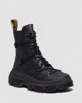 Dr. Martens Dmxl Leder 8-&Ouml;sen Stiefel in Schwarz, Gr&ouml;&szlig;e: 37