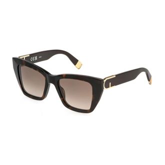 Furla Stylische Sonnenbrille Sfu882 in Blau - - Accessories - Damen - Braun - 52 MM