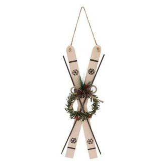 F&eacute;&eacute;ric Lights & Christmas Feeric Lights et Christmas - Sdn Bois Paire Ski Cour 26cm