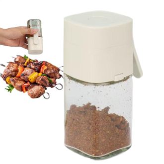 Generic Salzstreuer Aus Glas - Salz- Und Gew&uuml;rzflasche F&uuml;r Die K&uuml;che, Salzstreuer Aus Glas Mit Deckel Im Lieferumfang Enthalten | Pr&auml;zise Dosierflasche Zum Gr