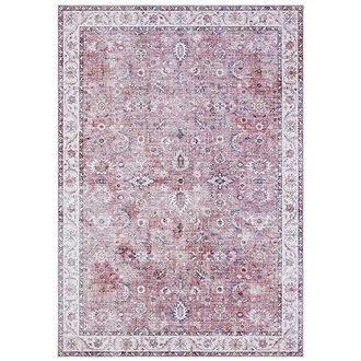 Nouristan Asmar Teppich - Wohnzimmerteppich Orient-Touch Detailiertes Muster Florales Kurflor Flachgewebe Teppich f&uuml;r Esszimmer, Wohnzimmer, Schlafzimmer - Himb