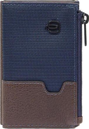 Piquadro Homme, Accessoires, Bleu, Taille: ONE Size Portefeuille compact avec porte-cartes pop-up
