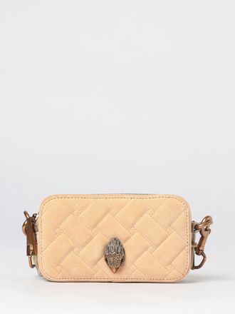 Kurt Geiger Kensington Mini-Tasche aus Leder und Veloursleder mit Strass-Logo