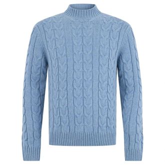 Slowear Slowear - Pull &agrave; col roul&eacute; - Homme - Pulls - Bleu - Taille: XL