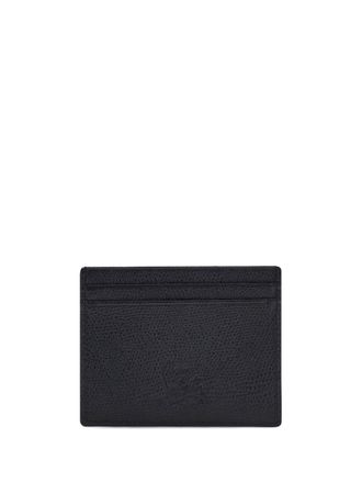 Christian Louboutin Mens Logo Card Holder Black Calf Leather Bos Taurus Wallet