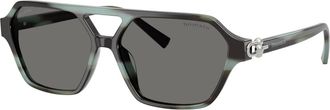 Tiffany & Co. unisex, Accessoires, Gris, Taille: 58 MM Tf4264U Lunettes de soleil carr&eacute;es