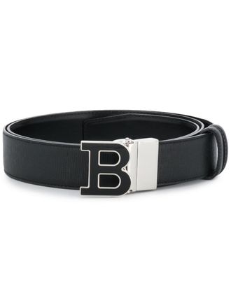Bally ceinture &agrave; boucle logo - Noir