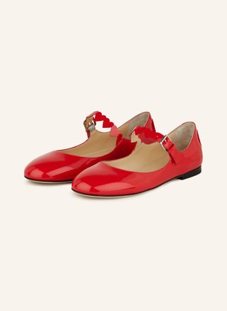 Mach & Mach Mach & Mach Mary-Jane-Ballerinas rot