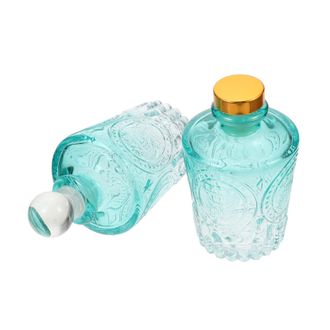 SOLUSTRE 2 S&auml;tze Aromatherapie Glasflasche Langlebige Duft&ouml;l Nachf&uuml;llflasche Sicherer Aromadiffusor F&uuml;r Wohnzimmer Schlafzimmer Bad Praktische &Auml;therische &Ouml;l Au