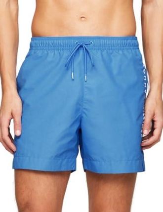 Tommy Hilfiger Short de Bain Homme Medium Drawstring Mi-Long, Bleu (Blue Spell), XL