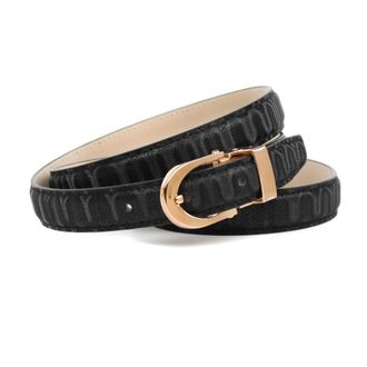 Anthoni Crown Damen 433D10 Gürtel, Schwarz (Schwarz 010), 6611 (Herstellergröße: 75)