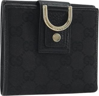 Gucci Portefeuille bifold en toile GG Pre-owned - Femme - Pre-owned - Noir - Taille: ONE Size