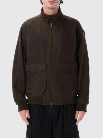 Baracuta Blouson bomber en coton cir&eacute; avec col montant et poches &agrave; rabat