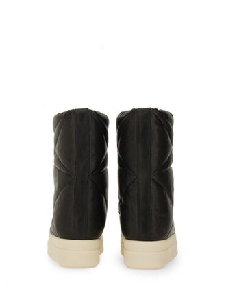 Rick Owens Leather Boot - Black