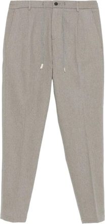 Eleventy Bundfaltenhose mit Kordelzug - Grau