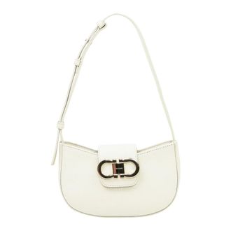 Ferragamo Femme, Sacs, Beige, Taille: ONE Size Sac bandouli&egrave;re compact
