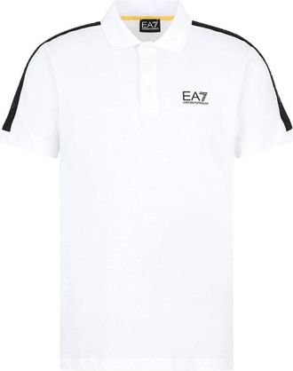 Emporio Armani Emporio Armani Ea7, Homme, Tops, Blanc, Taille: XL Polo en coton &agrave; manches courtes