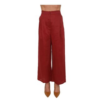 Max Mara Damen, Hosen, Rot, LGr&ouml;&szlig;e