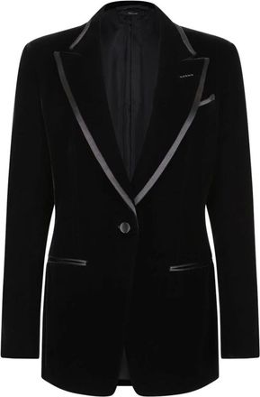 Tom Ford Femme, Vestes, Noir, Taille: 38 FR Wallis Single Breasted Tuxedo Jacket