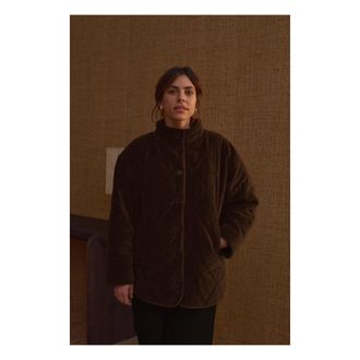 Marlot Paris Manteau Matelass&eacute;e Louisa Velours - Collection Femme Marlot Paris