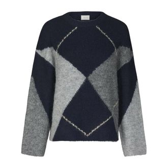 Neo Noir Rundhals-Strickware - - Knitwear - Damen - Blau - S