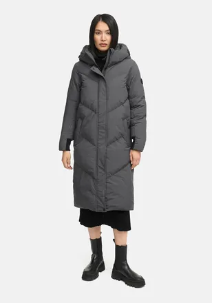 Marikoo Winterjacke MARIKOO Teonaa, Damen, Gr. XL, grau (anthrazit), Obermaterial: 100% Polyester. Futter: 100% Polyester. Wattierung: 100% Polyester. &Auml;rmelfu