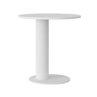 Generic C Shaped Roman Column End Tables, Modern Living Room Sofa Side Table,Creative Balcony Rock Slab Small Round Table, Bedroom Nightstand