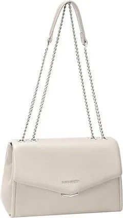 David Jones Sac port&eacute; &eacute;paule Ville - port&eacute; travers - Similicuir PU - Cha&icirc;ne Dor&eacute;e - Double Compartiment - Taille Moyenne - Pratique Chic El&eacute;gant Classique Urbain 