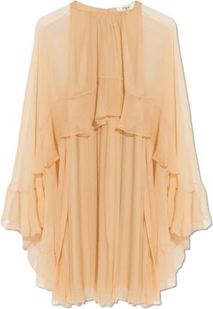 Chlo&eacute; Femme, Robes, Beige, Taille: 38 FR Robe en soie
