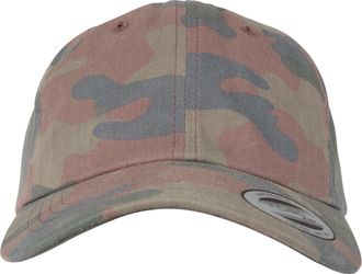 Flexfit Cap Low Profile Cotton Camo Cap, Wood camo, one Size, 6245FC