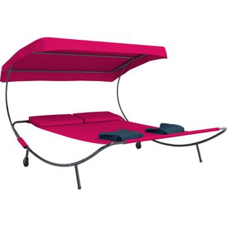 ebuy24 S&eacute;jour solaire Bindox H. 137 x L. 180 x P. 200 cm Rouge