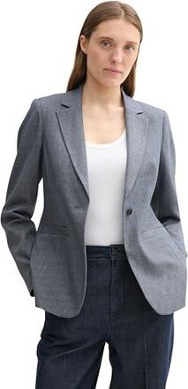 Tom Tailor 1043186 Blazer, 36232-navy Off White Denim Look, 46 Femmes