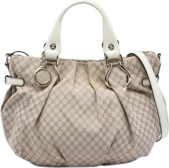 Celine Pre-owned Canvas Satchel - Femme - Pre-owned - Beige - Taille: ONE Size