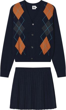 B+ab minijupe plissée - Bleu